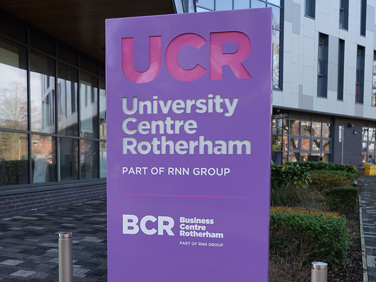University Centre Rotherham has new External Signage - RNN Group